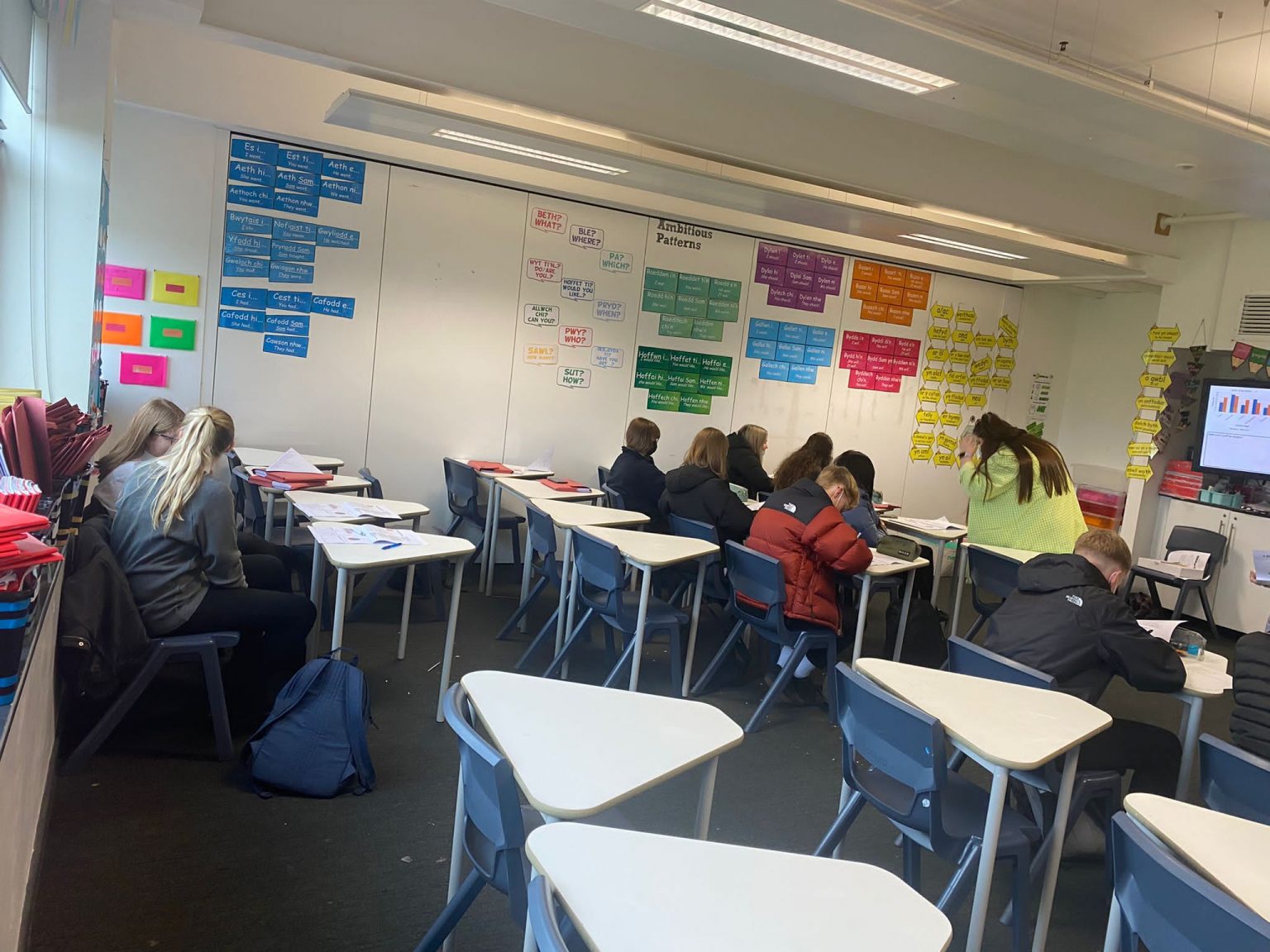 After school for extra Welsh revision!